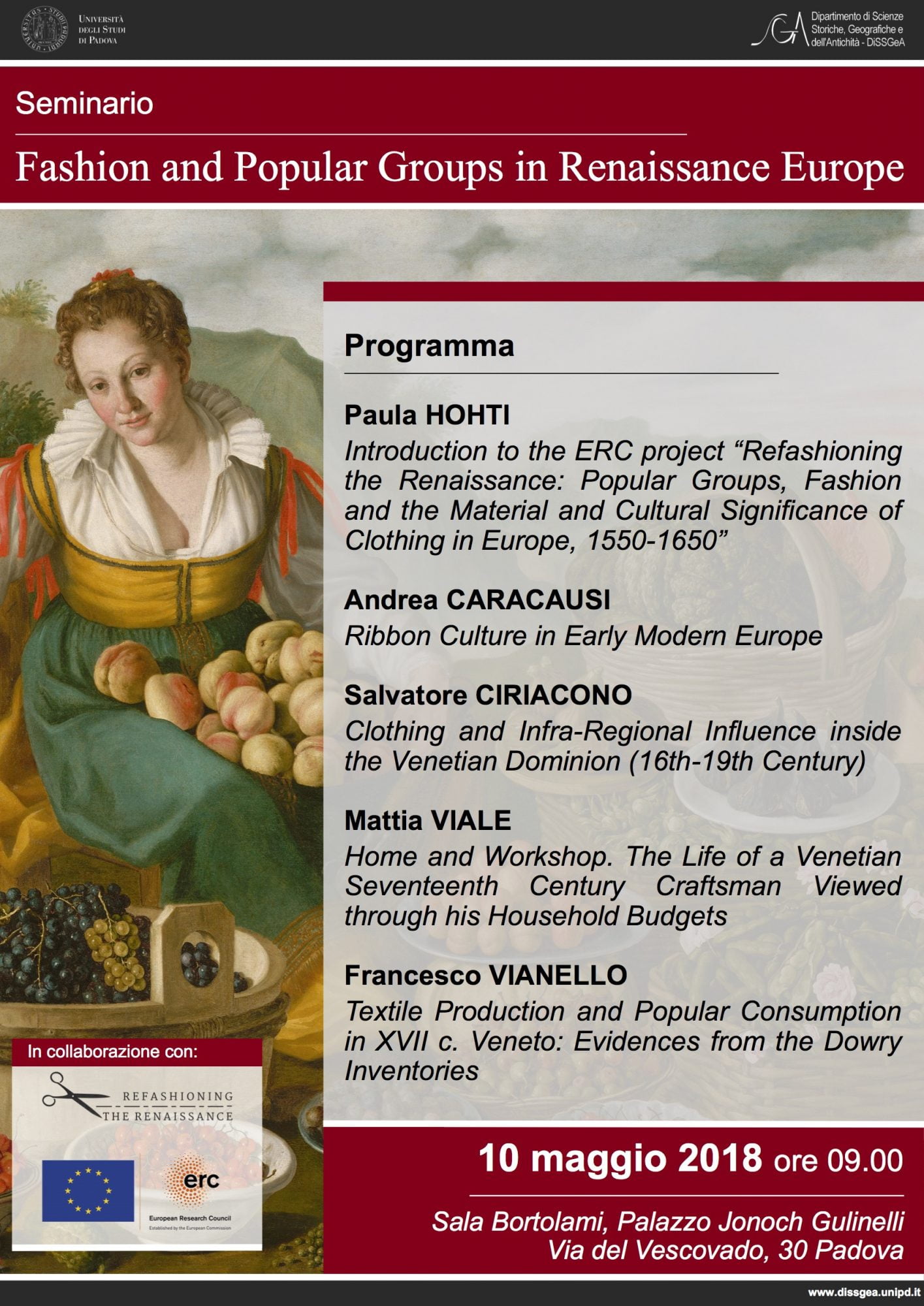 Fashion and Popular Groups in Renaissance Europe, Padova - Refashioning ...